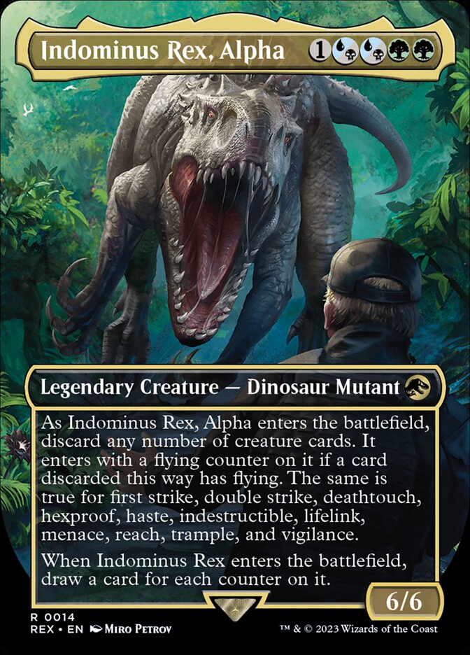Indominus Rex, Alpha - Borderless - Foil - Jurassic World Collection