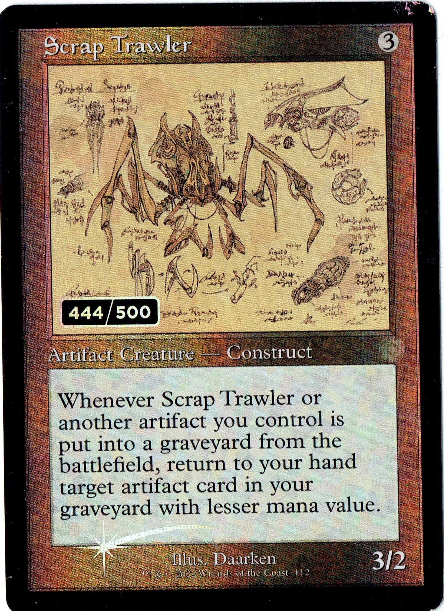 Scrap Trawler - Serial # 444/500 - Schematic - Foil