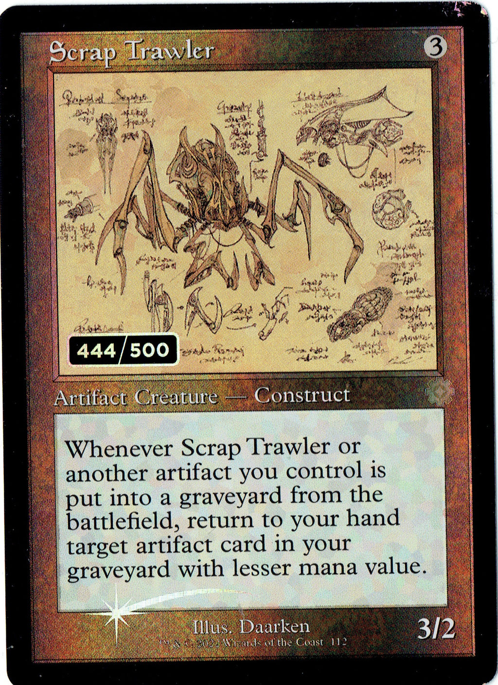 Scrap Trawler - Serial # 444/500 - Schematic - Foil